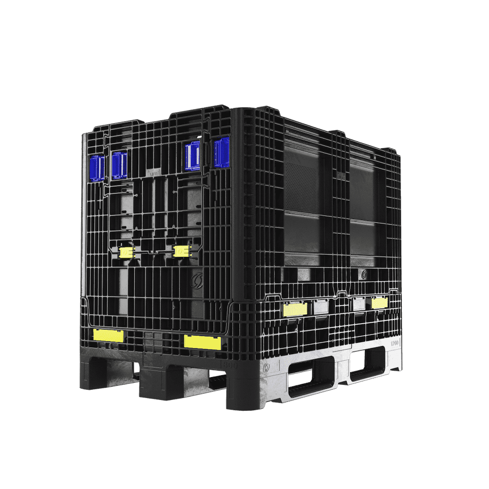Pallet Plastic Shipping Crates 5 Modular Folding Pallet Box 1200 X 800